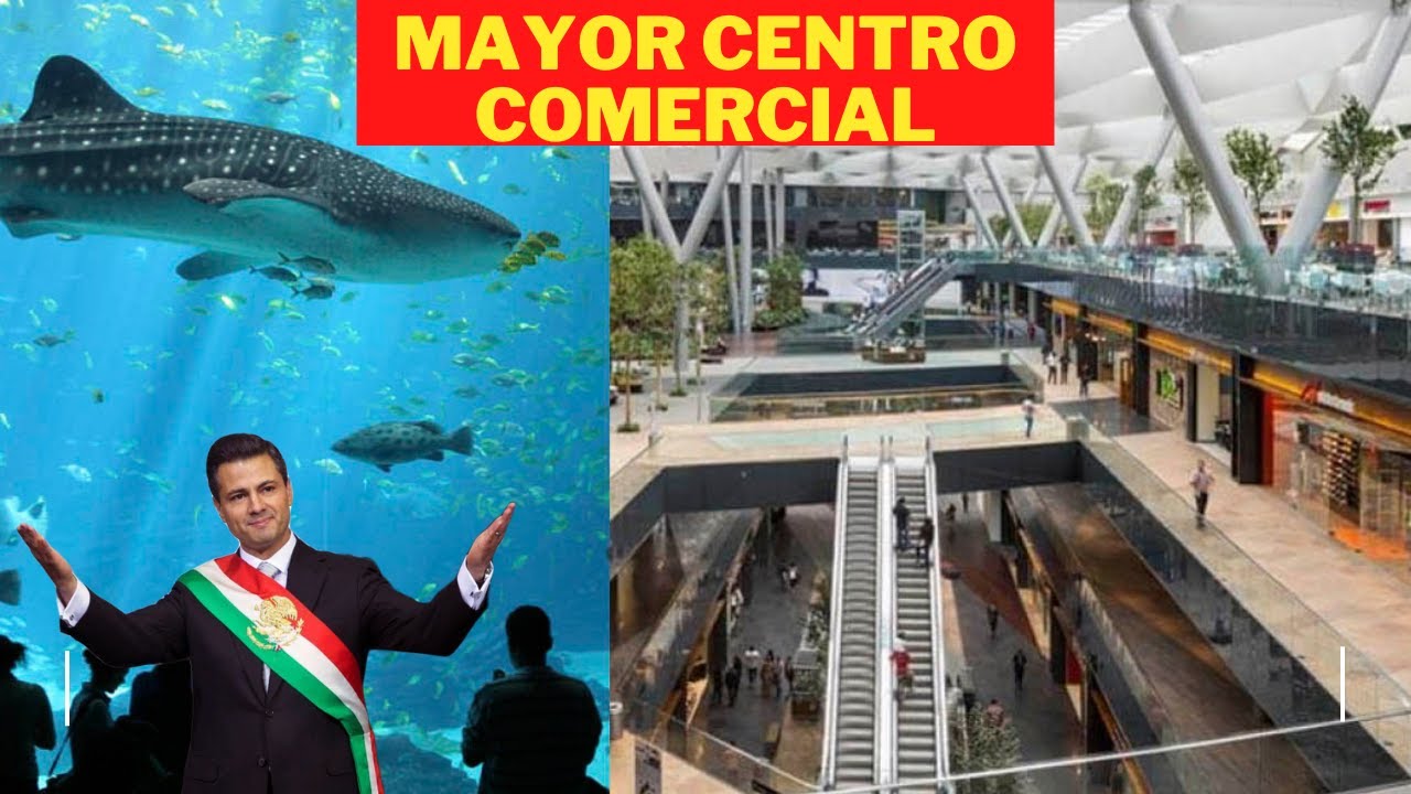 México inaugura el mayor centro comercial con el mayor acuario de América - YouTube