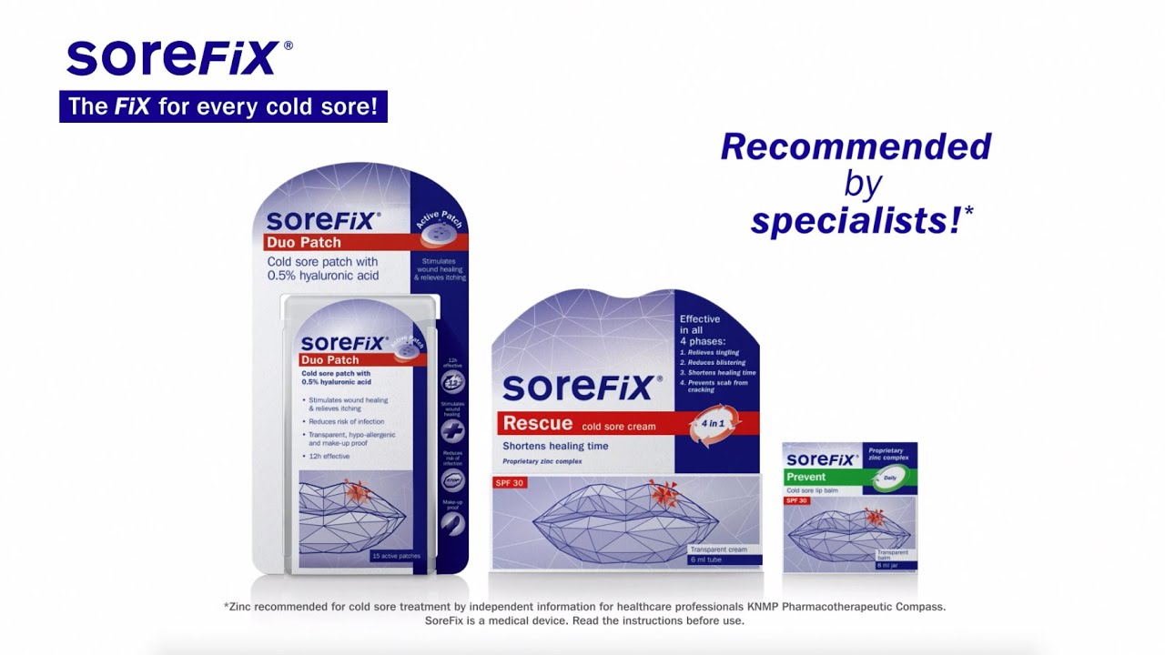 SoreFix - The FiX for every cold sore! (2021) - YouTube