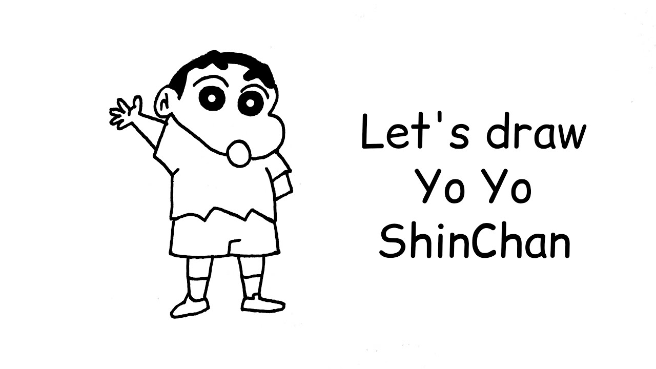 Shinchan Drawing | Shin Chan Drawing | How to draw ShinChan | Pencil ...