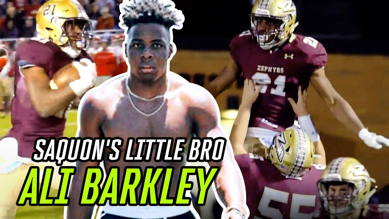 Saquon Barkley's Little Bro Is A FREAK ATHLETE! Ali Barkley Midseason ...