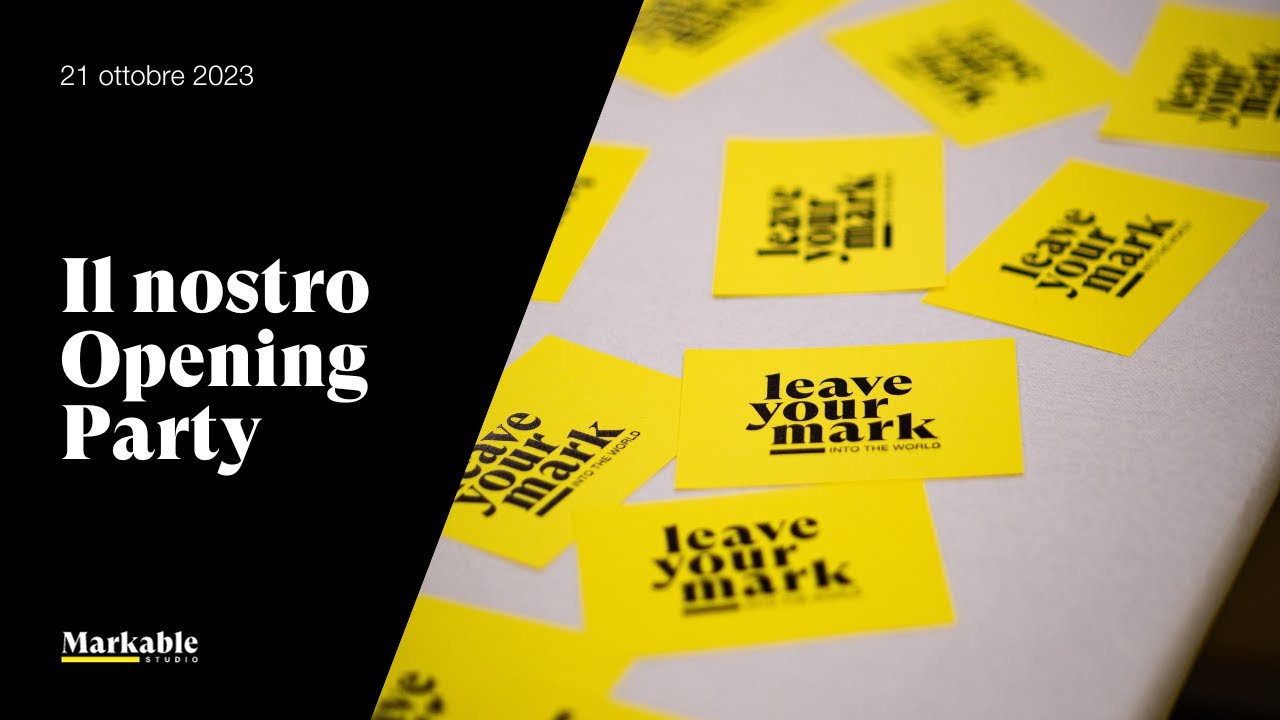 Markable Studio Opening Party | L'inagurazione del nuovo studio di comunicazione a Mantova - YouTube