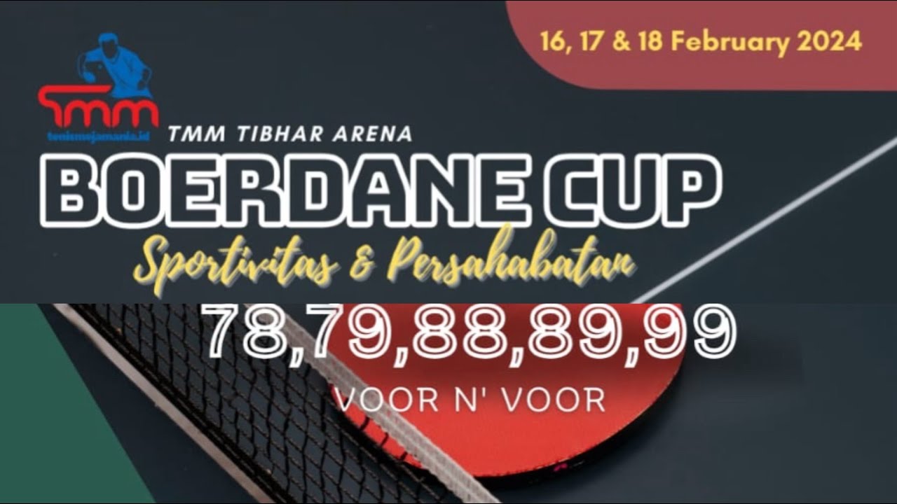 LIVE DIBA / JARIN 🆚 MARTIN / AHER 🇲🇨 TURNAMEN SOUBLE BOERDANE TANGERANG ...