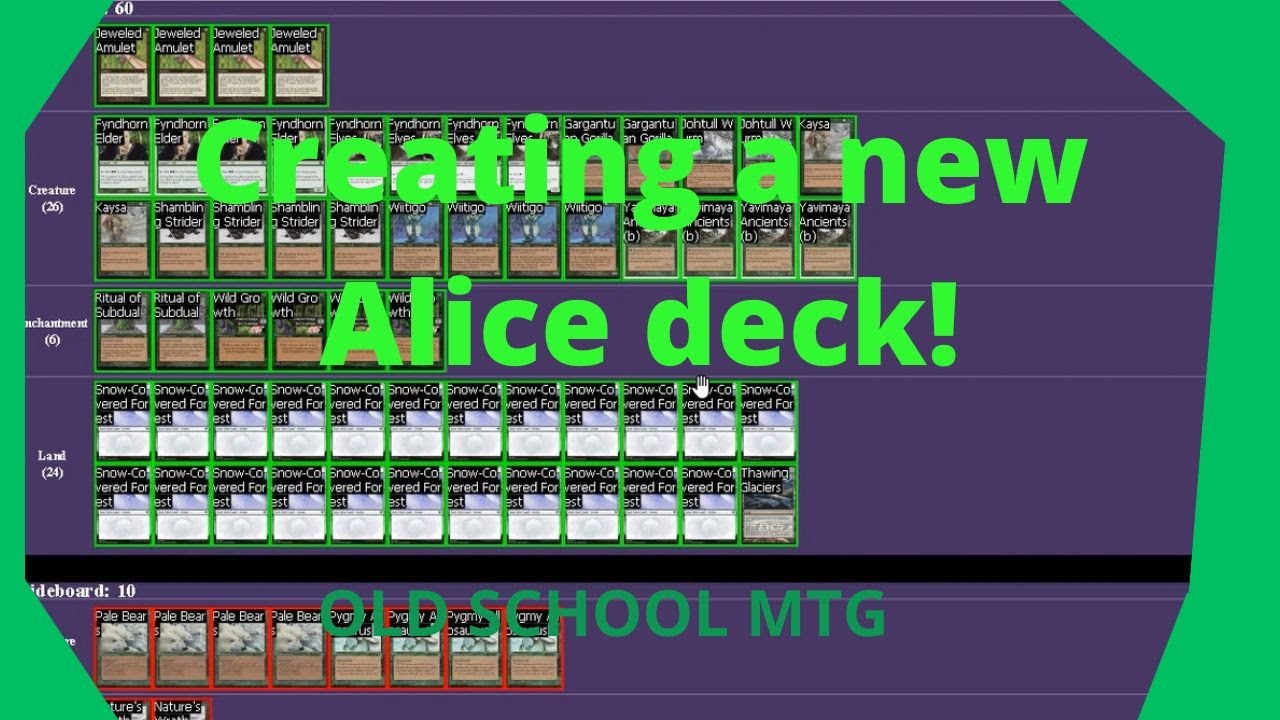 I create a new Alice deck! Ep.65 - YouTube