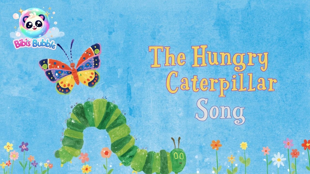The Hungry Caterpillar Song 🐛🦋 | Jazzy Nursery Rhyme & Storybook-Style ...
