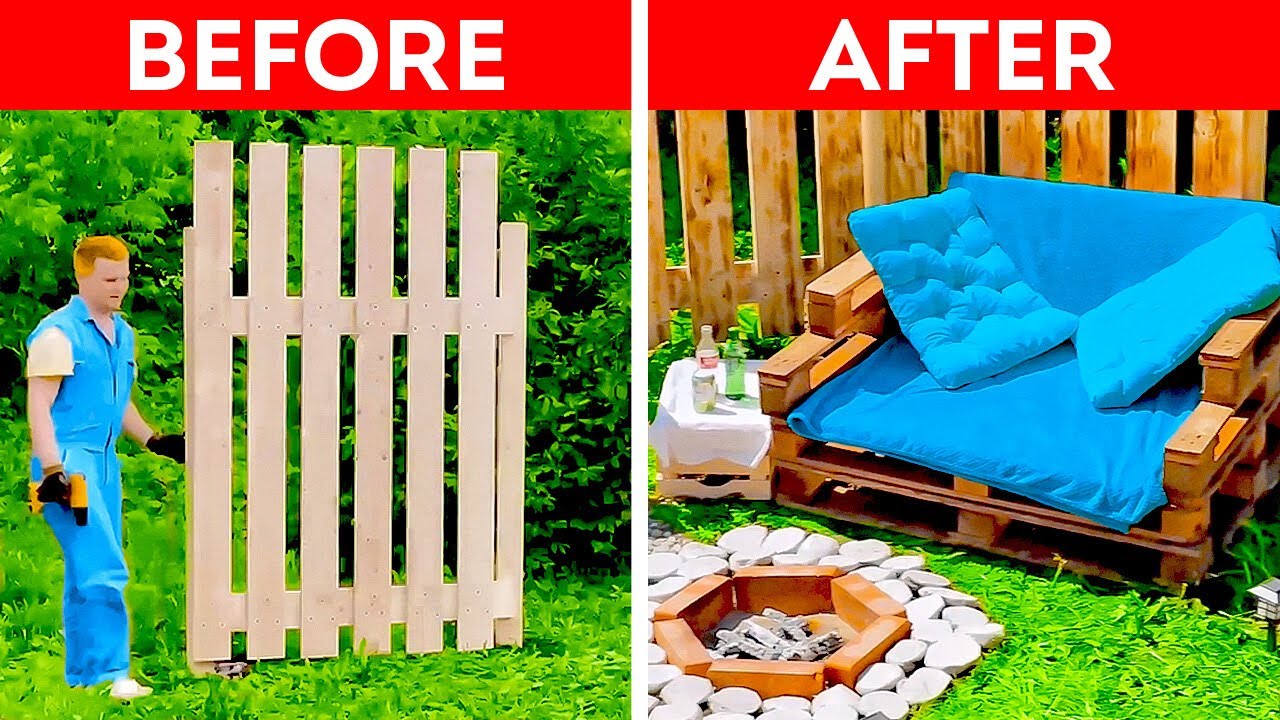 Simple And Cozy Backyard Transformation - YouTube