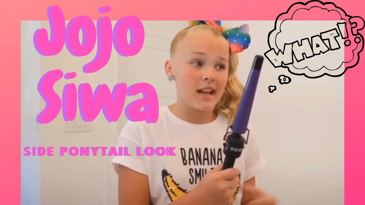JoJo Siwa SIDE PONYTAIL LOOK - LEARN ABOUT JOJO SIWA BOWS - CURLING ...