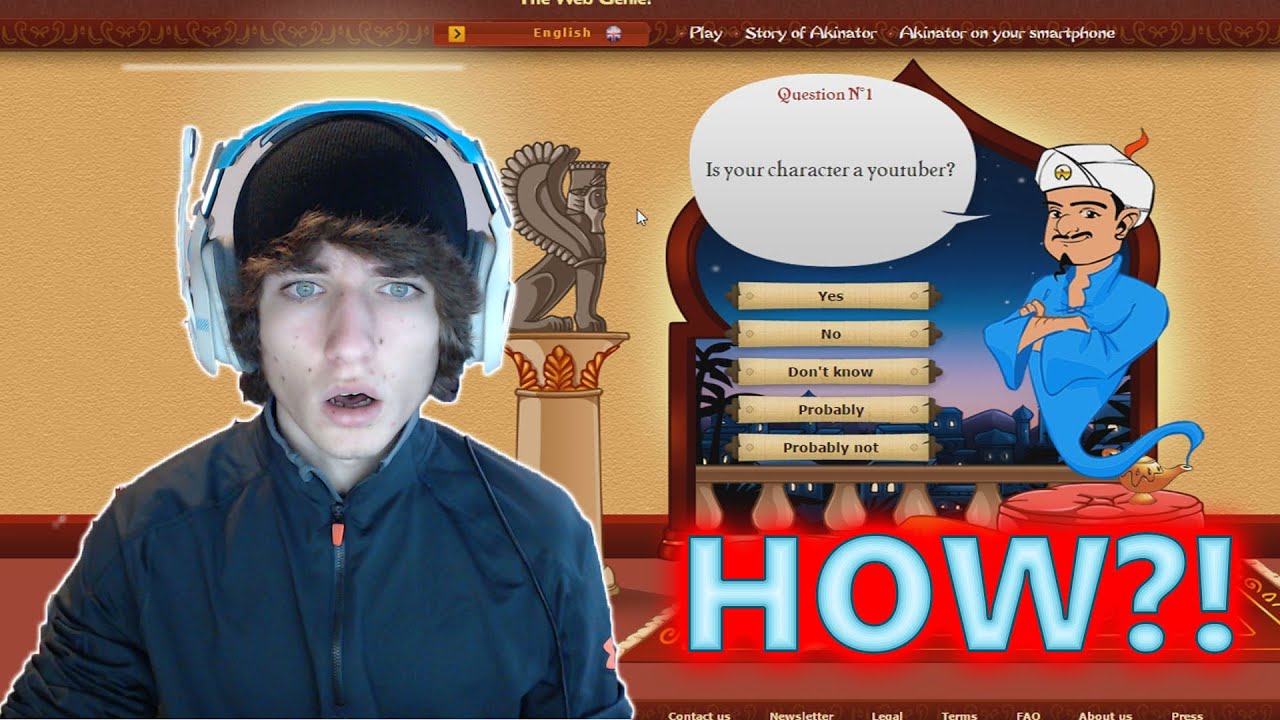 IT KNOWS EVERYTHING!! (Akinator - Funny Reactions) - YouTube