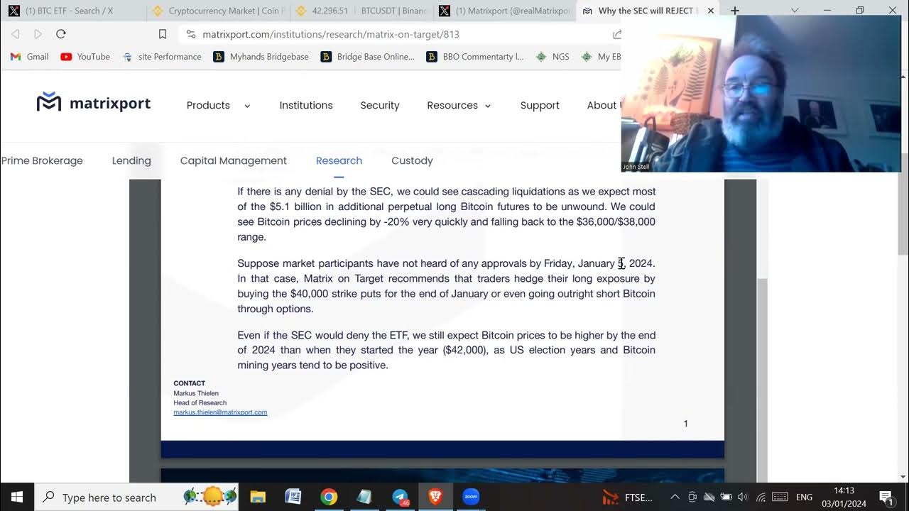 Matrixport crashes Bitcoin (BTC) - YouTube