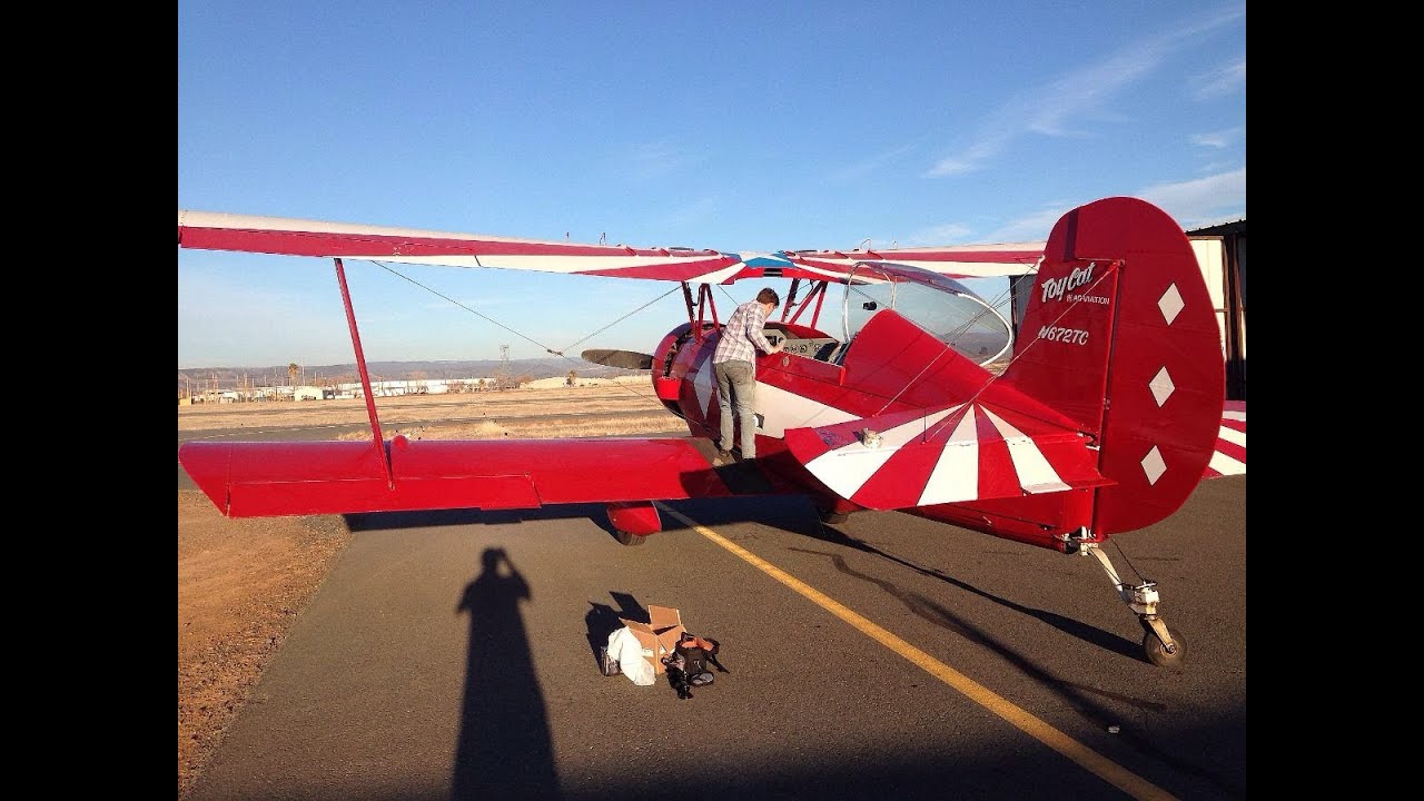 The Toy Cat AgCat crop dusting - YouTube
