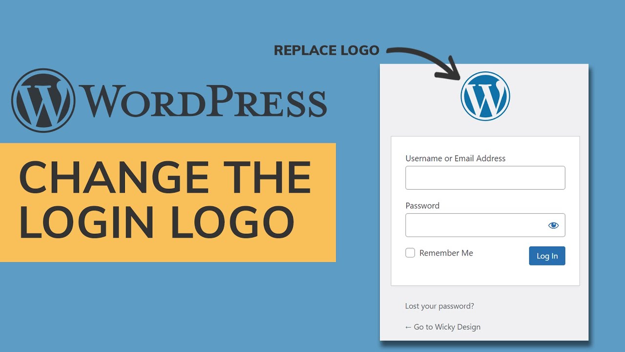 How To Change The Login Logo In WordPress YouTube How To Change The Login Logo In WordPress YouTube