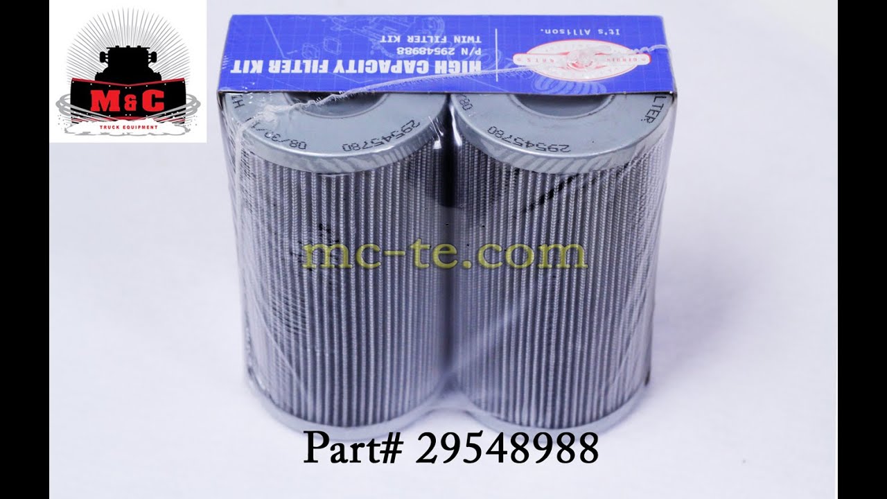 Allison High Capacity Filter Kit 29548988 - YouTube