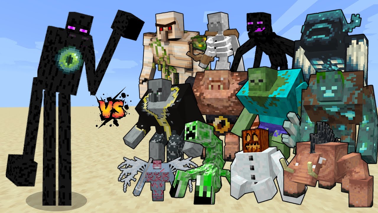 Savage Eye (Minecraft Dungeons) vs Mutant Mobs - Minecraft mob battle ...