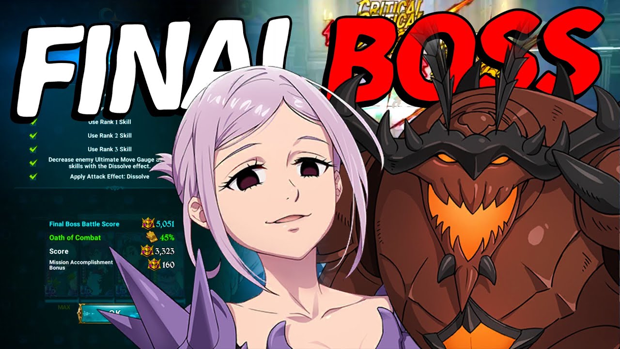 Final Boss Galland and Melascula, 5000+ Points! | 7DS Grand Cross - YouTube