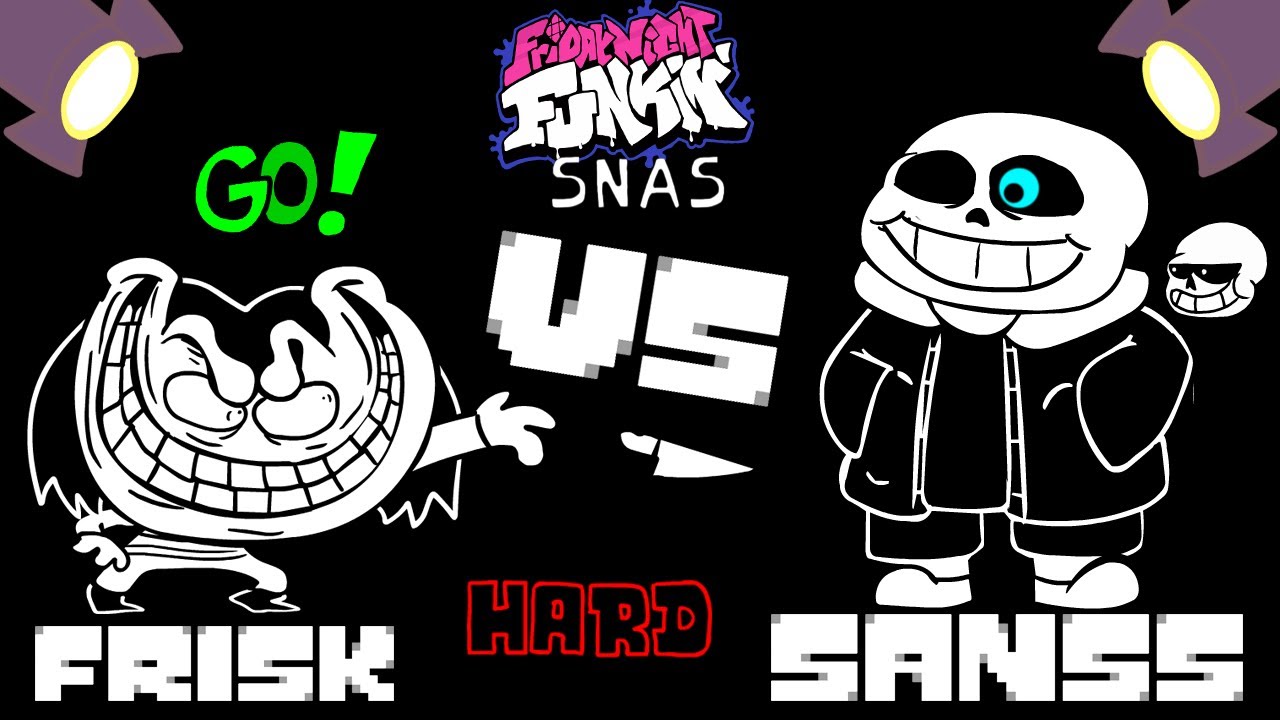 SNAS vs FRISK FNF (UNDERPANTS) - YouTube