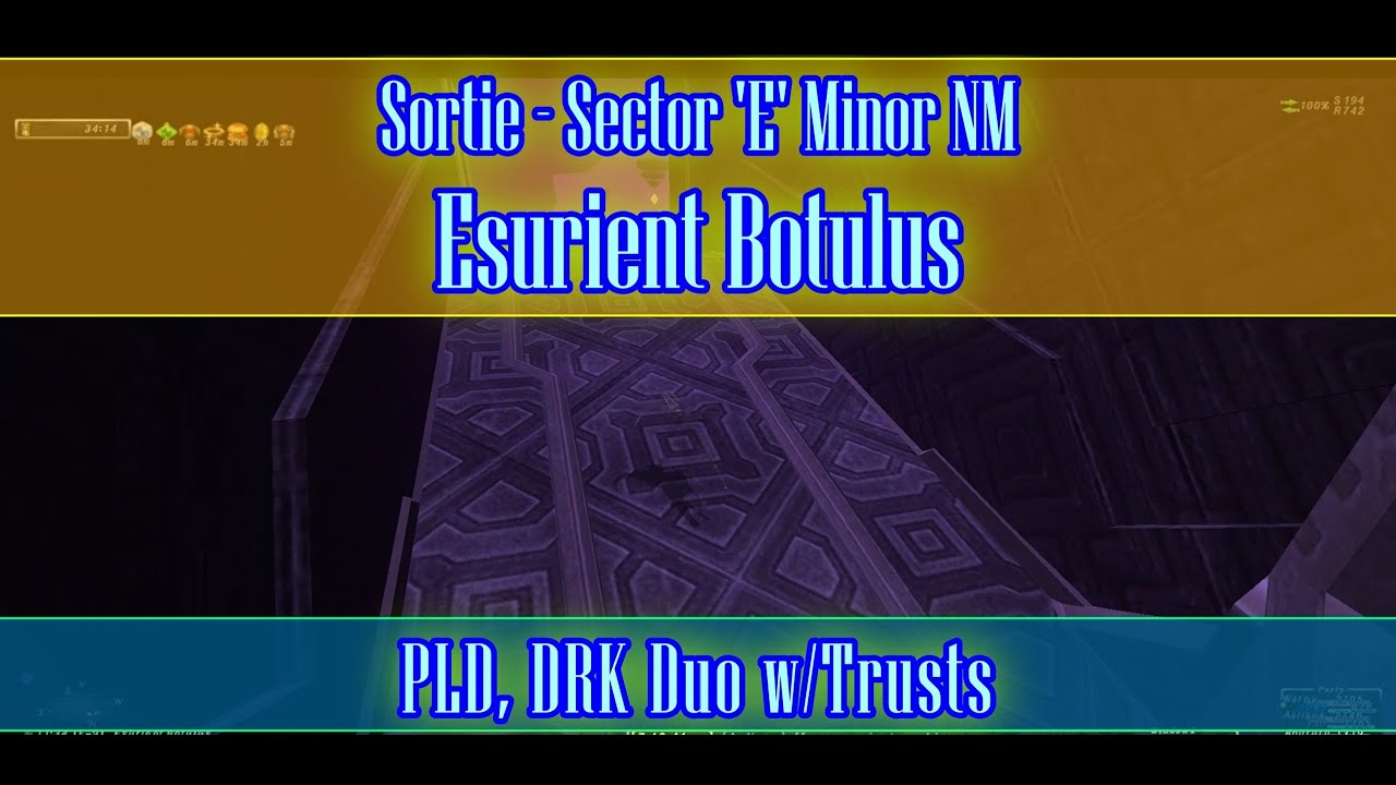 FFXI: Sortie - 'Esurient Botulus' PLD, DRK Duo - YouTube