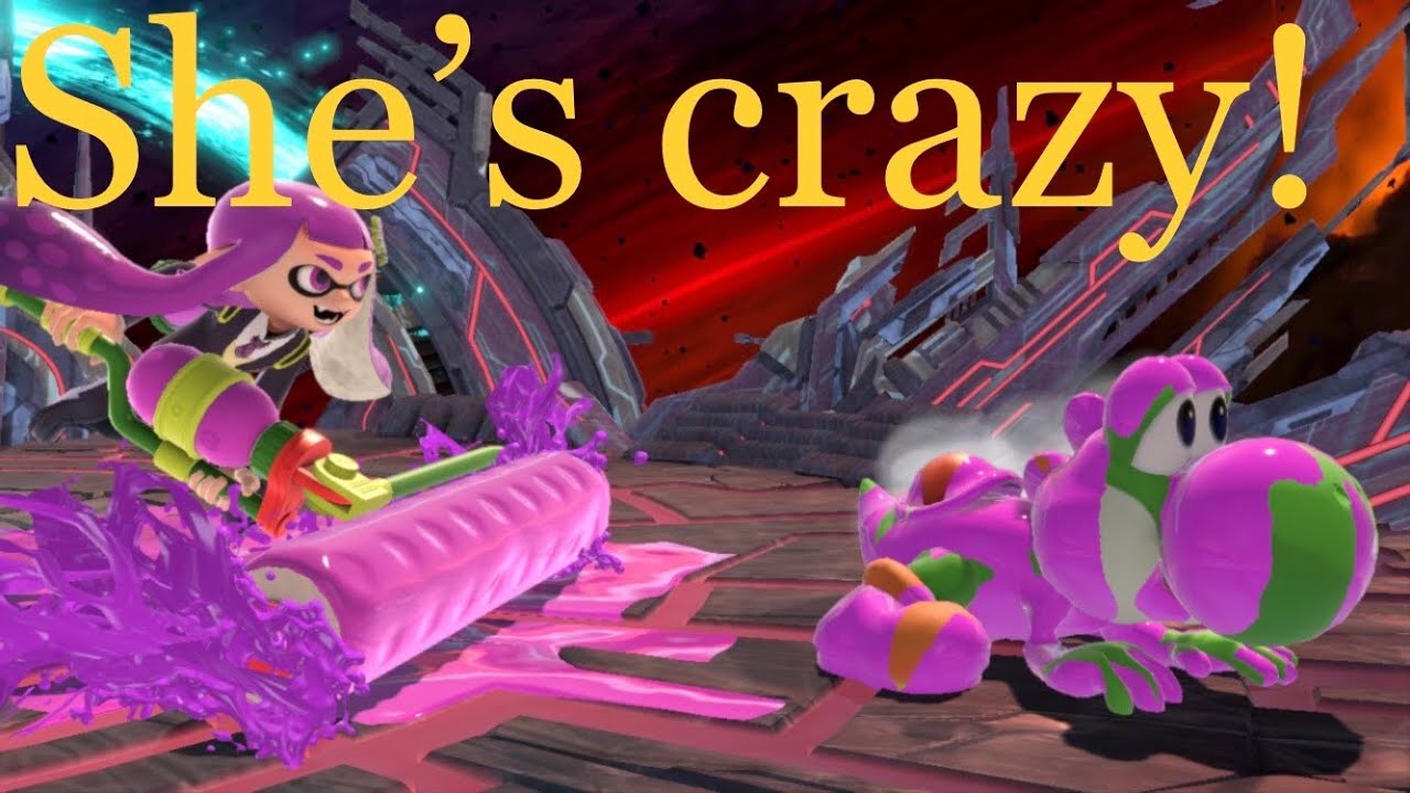 Super Smash bros Ultimate gameplay 18 [Yoshi VS Purple Inkling] - YouTube