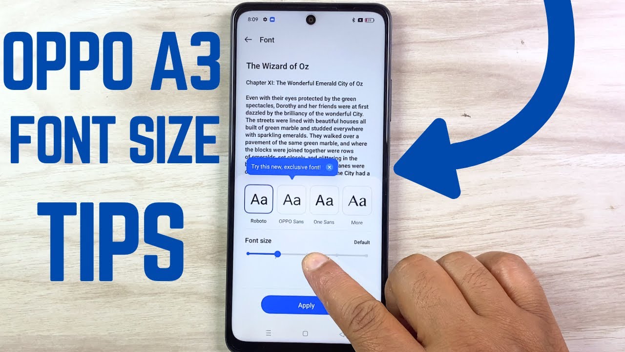 🔤 Oppo A3 Font Size | How to Change Font Size Easily 📱 - YouTube