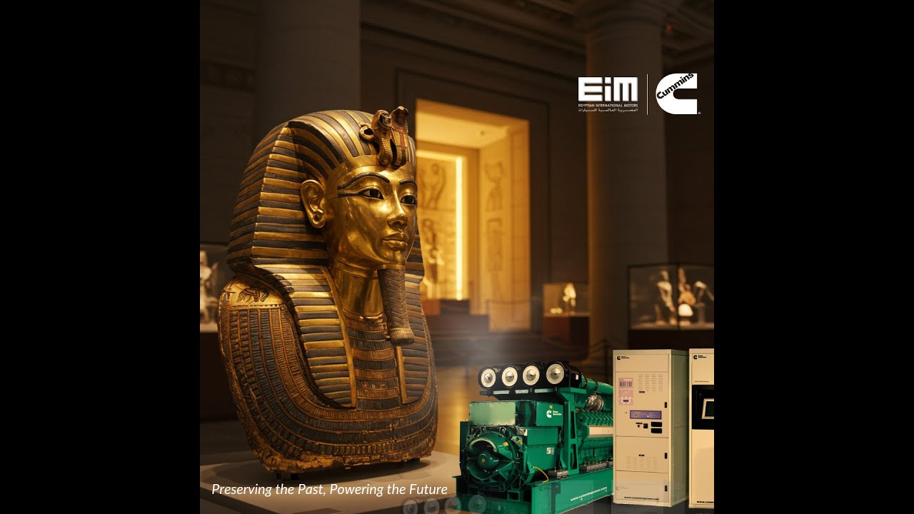 Cummins & EIM at the Grand Egyptian Museum كمنز تزود المتحف المصري ...