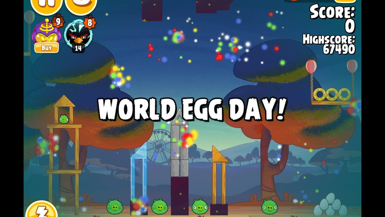 Angry Birds Seasons: Pig Days (1-14) World Egg Day 🥚 - YouTube