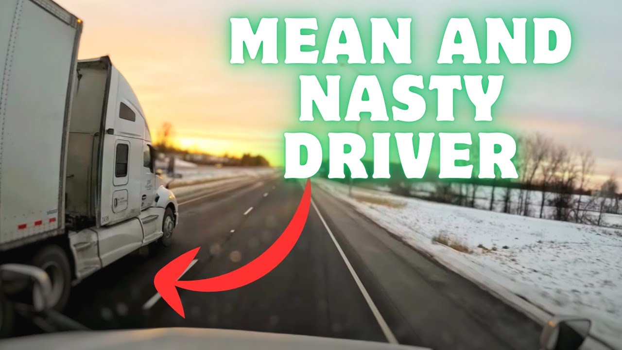 Angry truck driver takes his frustration out. Driving lessons for ...