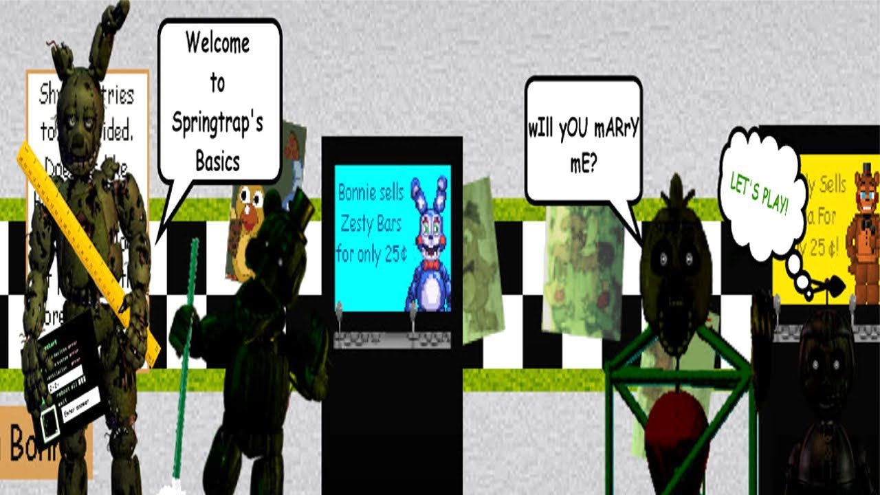 Five Nights at Freddy's 3 in Baldi's Basics - YouTube