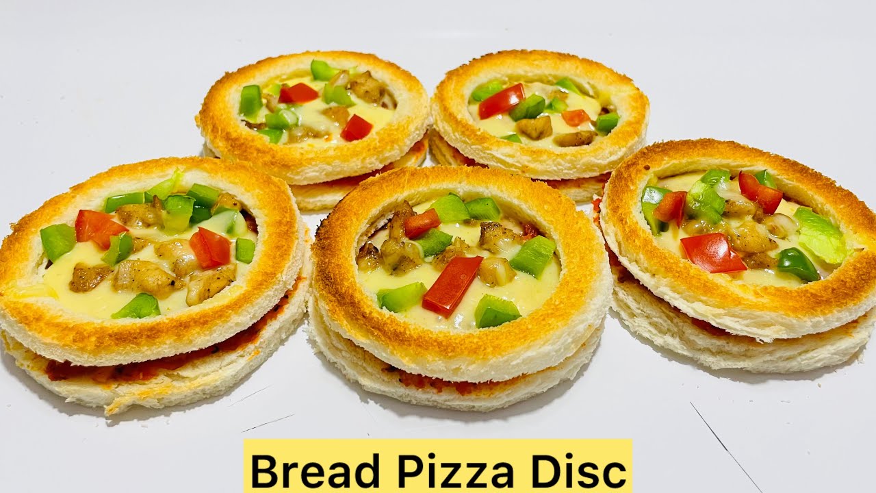 Ramadan Special Snacks Bread Pizza Disc | Crispy & Cheesy Chicken Bread ...