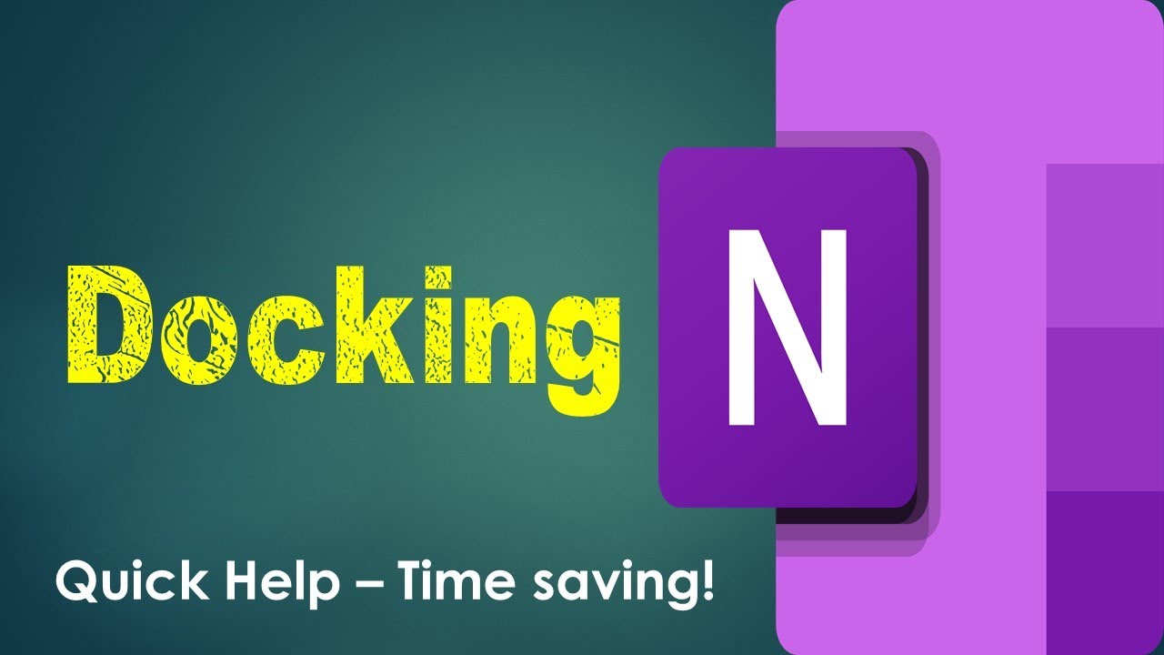 Work in OneNote along with other tasks | Docking to windows - YouTube