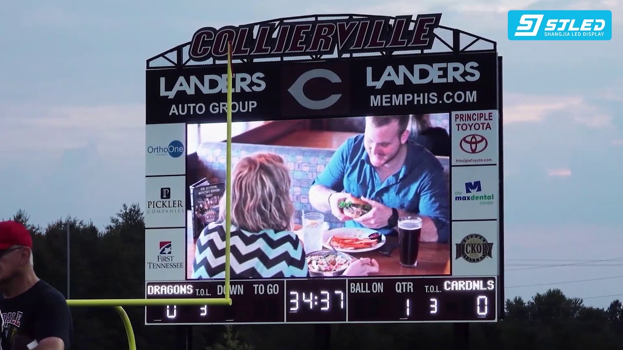 Large Stadium Advertising LED Billboard Display - YouTube