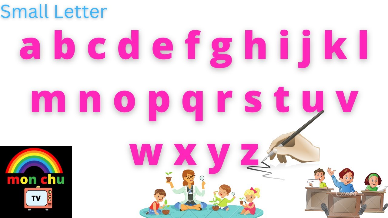 How to write alphabet for kids | English small letter writing a b c d ...