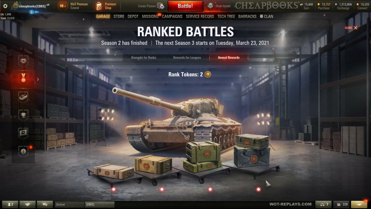 WOT Ranked Battles - YouTube