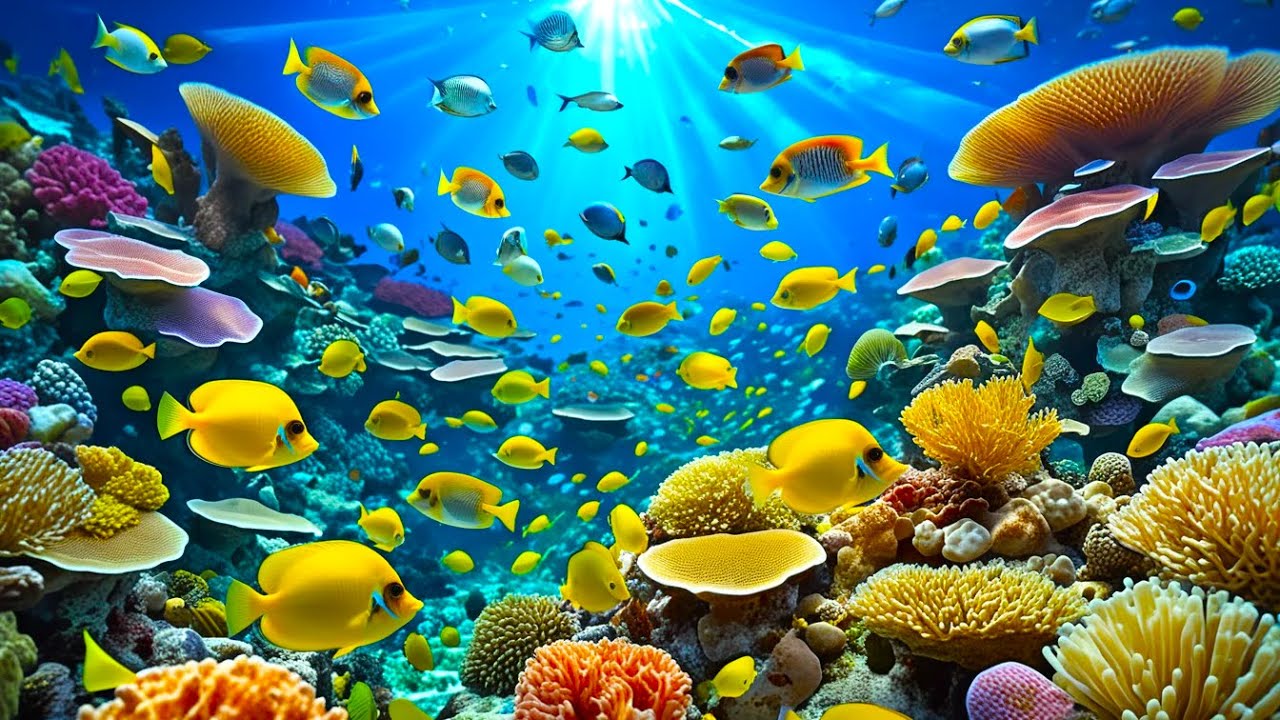 🎨 16K HDR Ultra HD | Vibrant Octopus Realm – Rainbow Coral Reefs & Deep ...