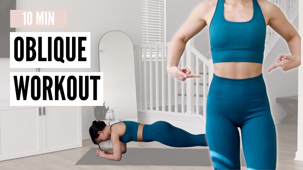 10 Minute Oblique Workout | perfect for beginners! - YouTube