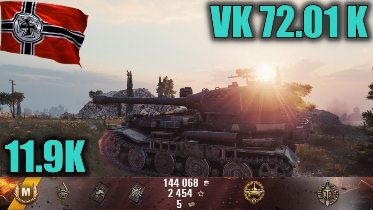 World of Tanks - VK 72.01 (K) - 11.9K Damage - 7 Kills - Map: Mines ...