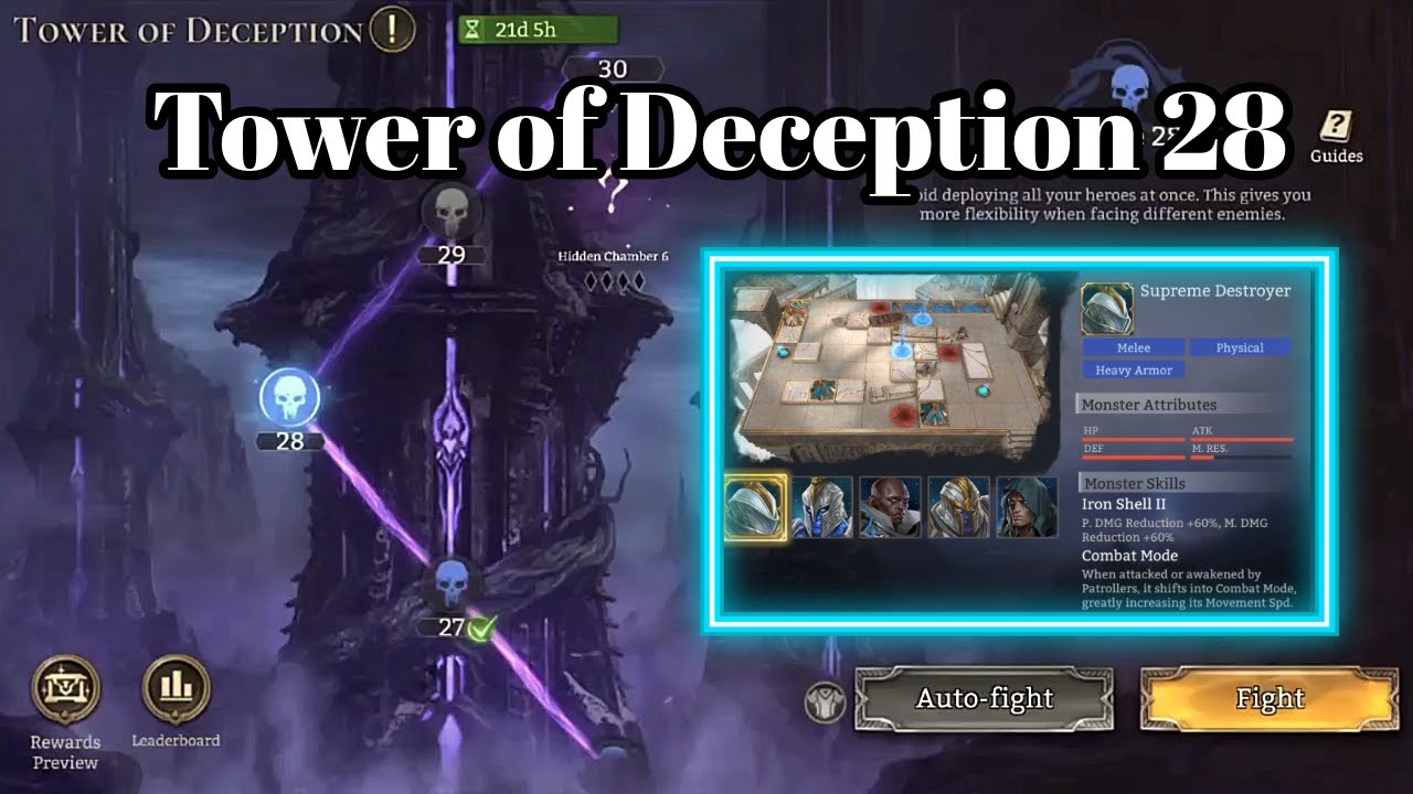 Tower of Deception Stage 28 **Watcher of Realms** - YouTube