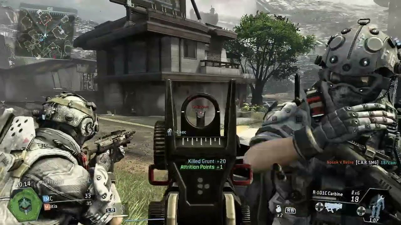 Titanfall 1 Fracture IMC Grunt Combat Footage - YouTube