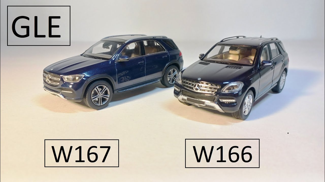 Two Generation of SUV: 1/43 Mercedes-Benz GLE (W166 & W167) - YouTube