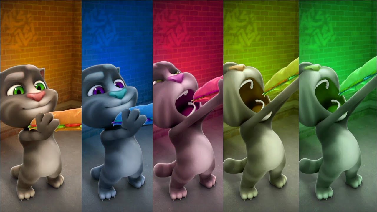 MY Talking Tom colors cartoons -- Funny Colors Effects Game | Part 692 ...