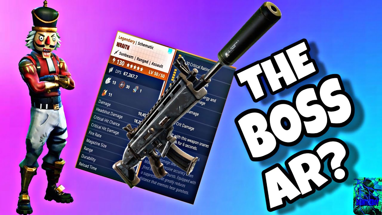 130 WRAITH IS THE BOSS OF ALL ARs??| FORTNITE SAVE THE WORLD - YouTube