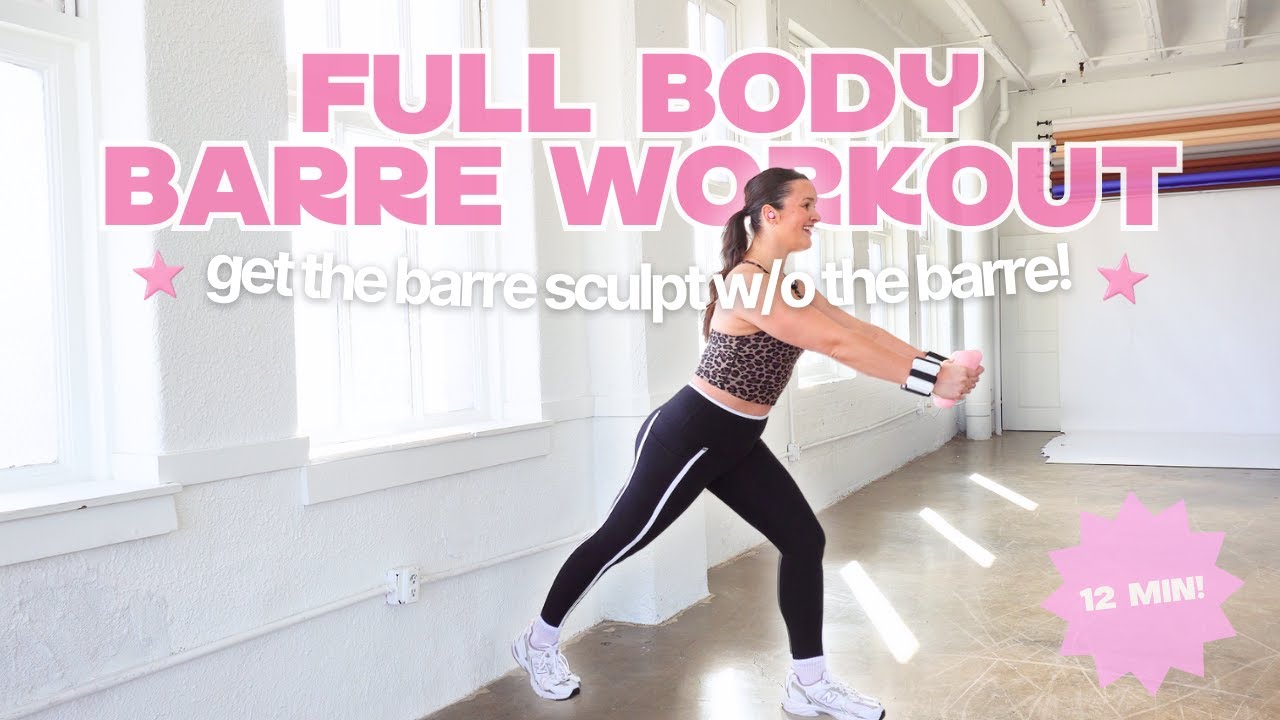Full Body Barre Workout for Beginners! 💪 | Beat-Based, No Barre Needed ...