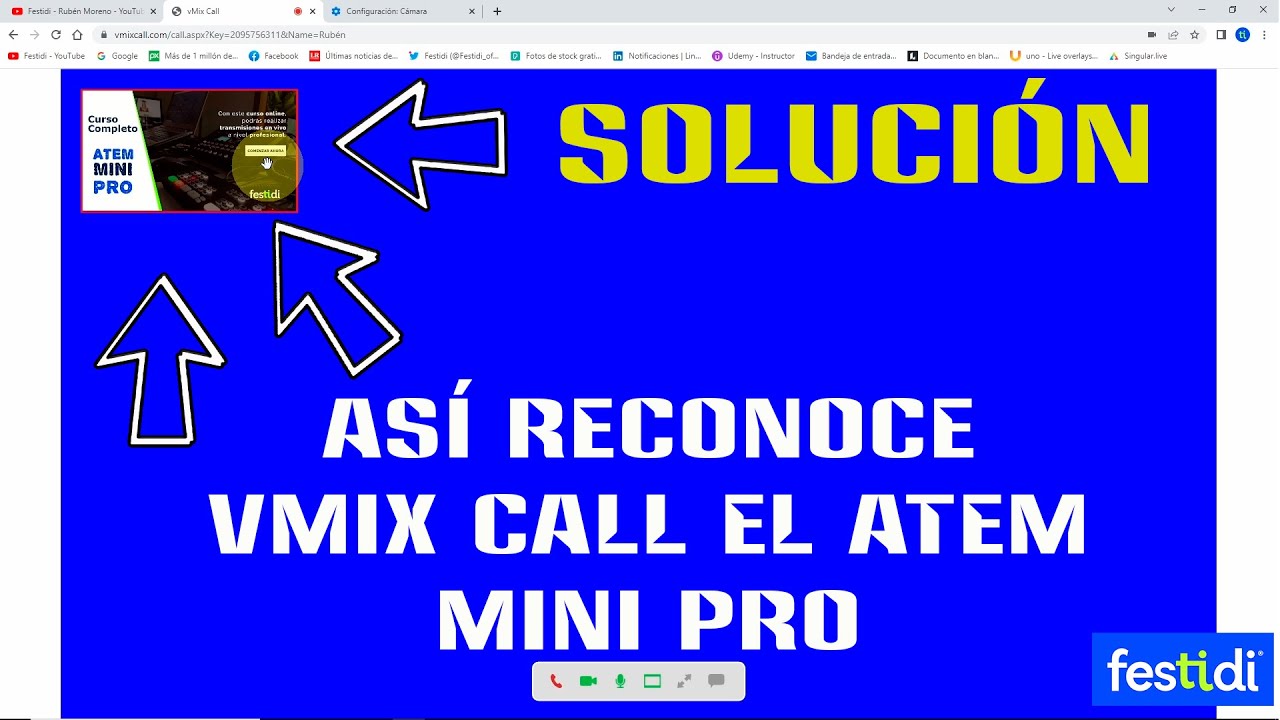 🎥🎤 Solución para que reconozca el ATEM Mini Pro en vMix Call - Utilizo ...