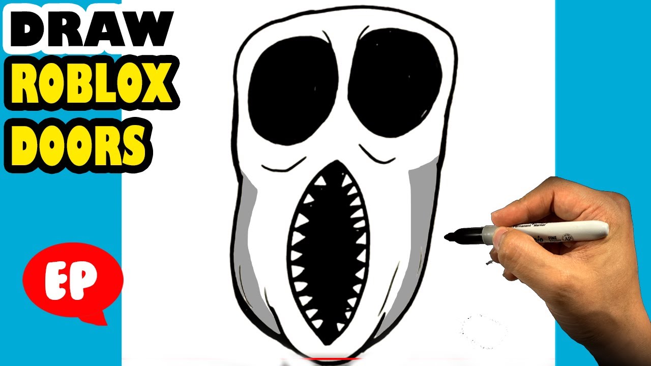 How to Draw ROBLOX DOORS | Ambush - YouTube