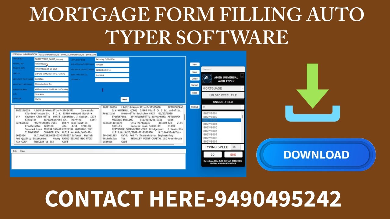 Automatic Form Filling Software - YouTube