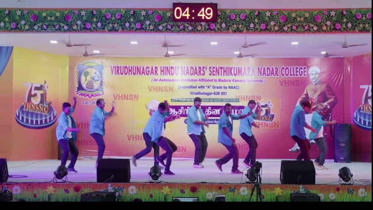 Teacher S Day Celebration Staff Dance Performance V H N S N College Autonomous Youtube