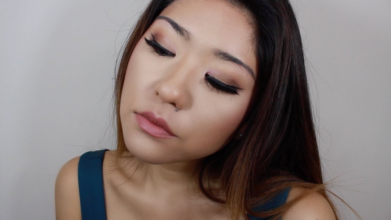 GLAM MAKEUP TUTORIAL USING ONLY NATURAL AND ORGANIC MAKEUP BRANDS - YouTube