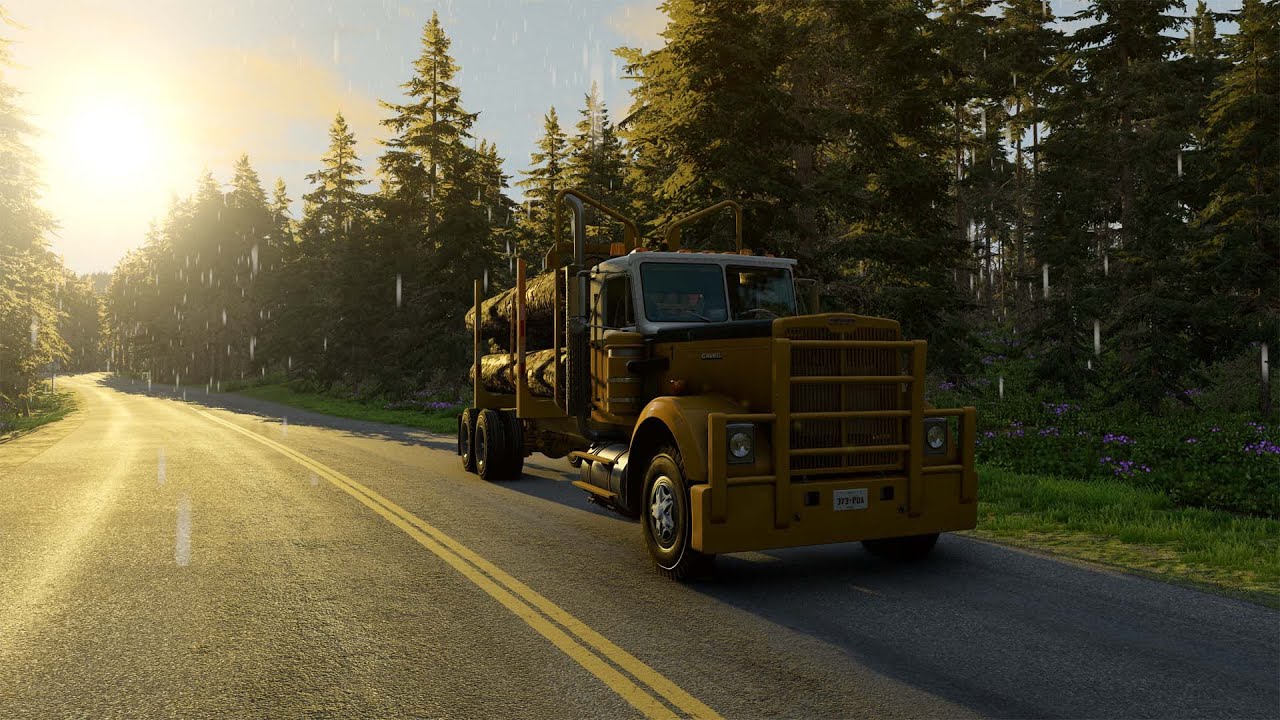 Epic Logging Truck Adventure in Heavy Rain – Realistic Offroad Journey ...