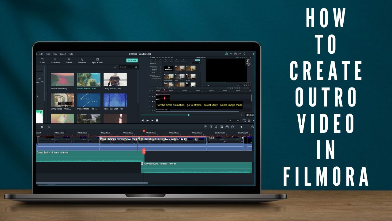 How to Create Outro Video in Filmora | How to Edit with Filmora - YouTube