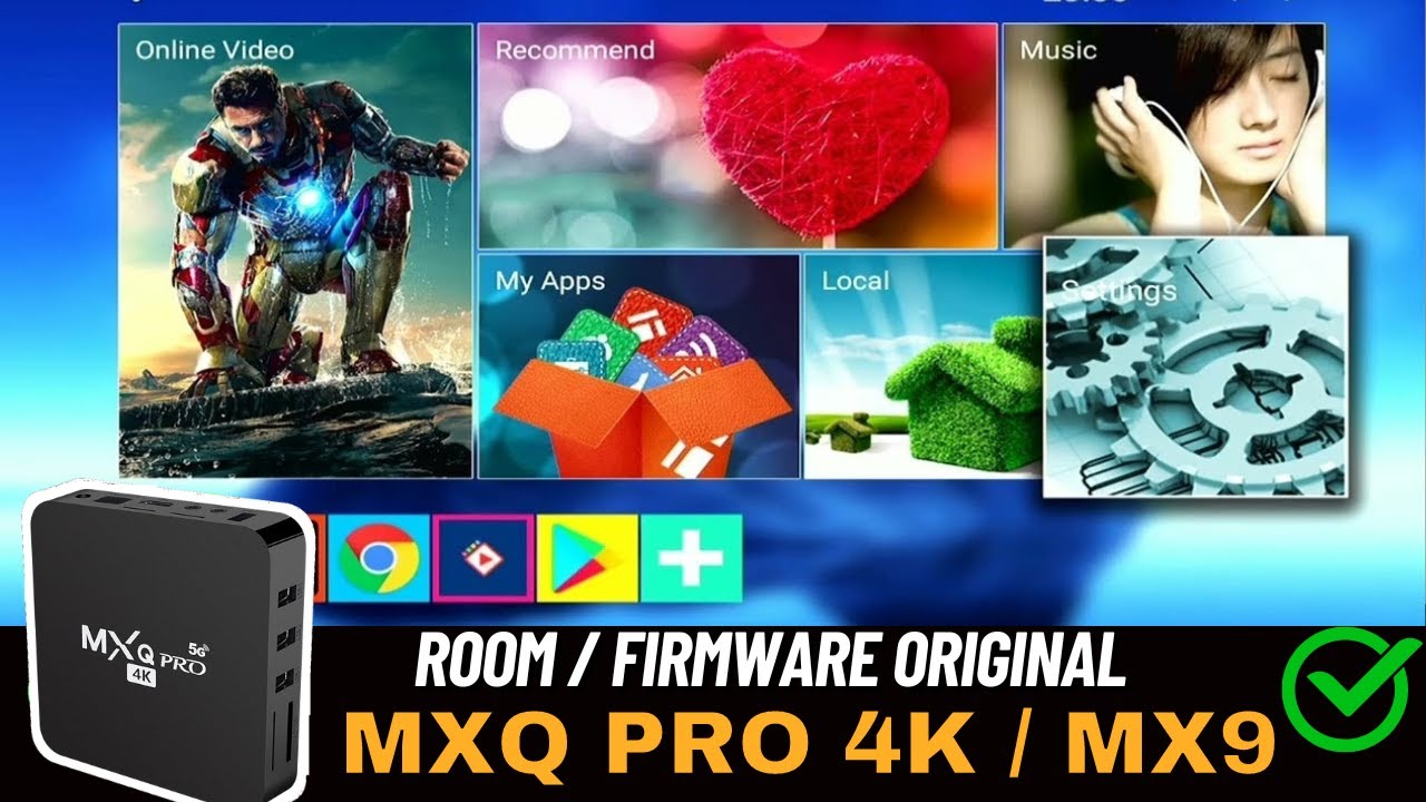 INSTALAR ROOM / FIRMWARE ORIGINAL DO TV BOX MXQ4K PRO E MX9 - PLACA R329Q V3.1 - YouTube