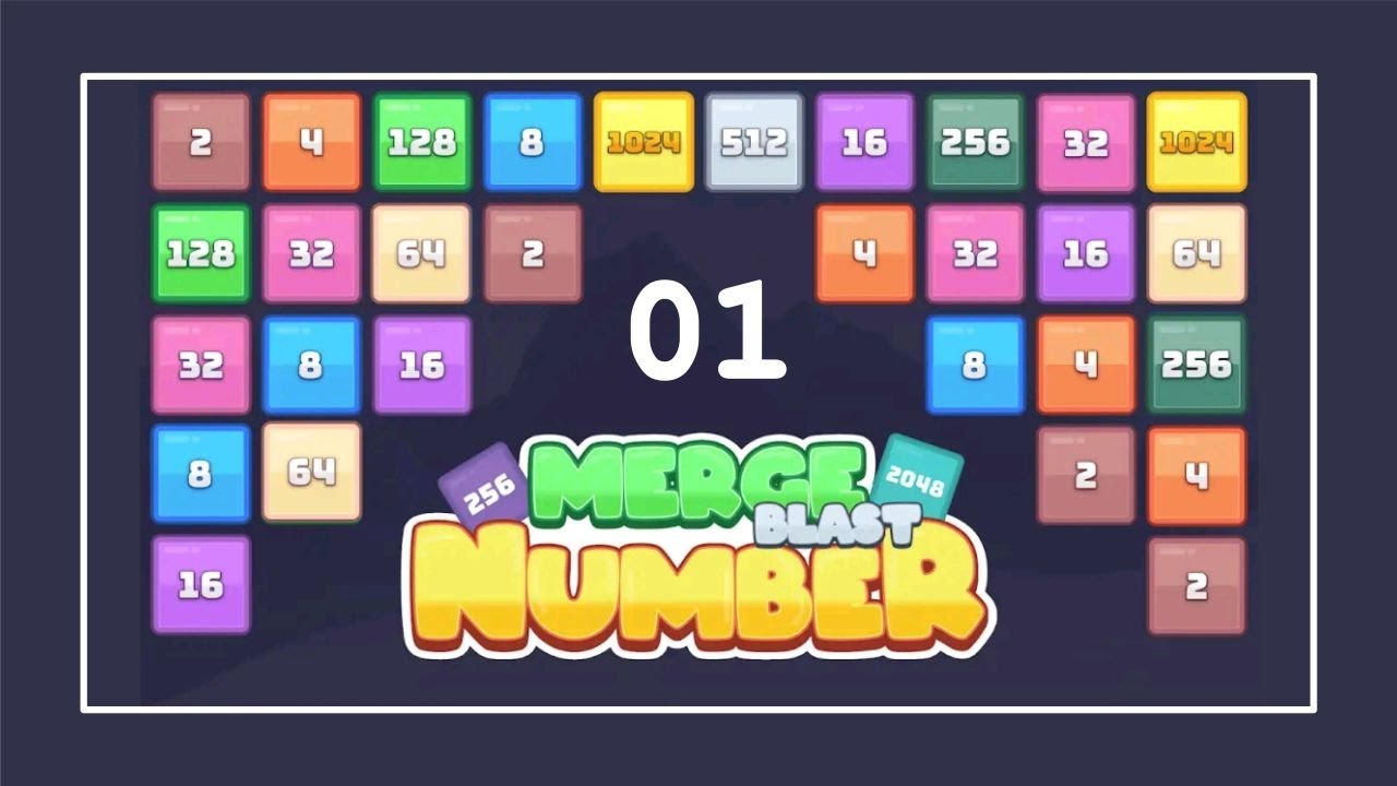 Merge Blast Number | Gameplay pt.01 | New Block Unlocked: 8196 - YouTube