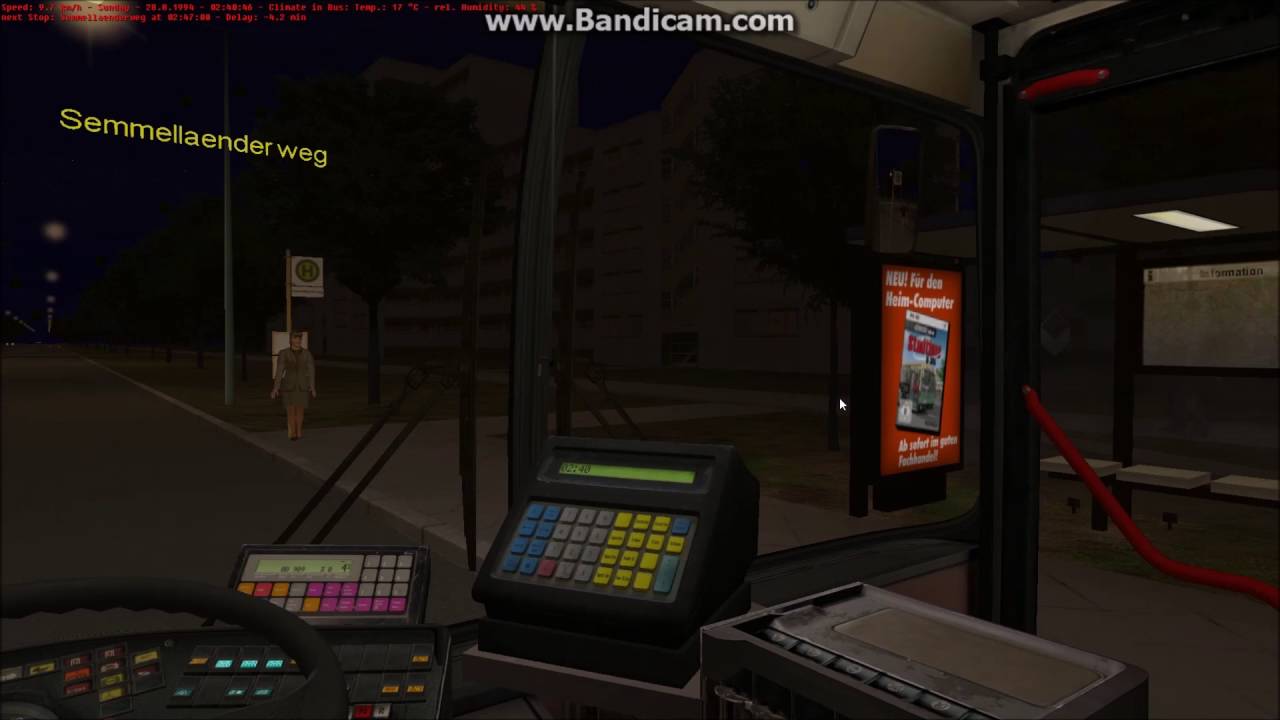 OMSI 2 The bus simulator- Part 2, route run, berlin, germany, 1994 ...