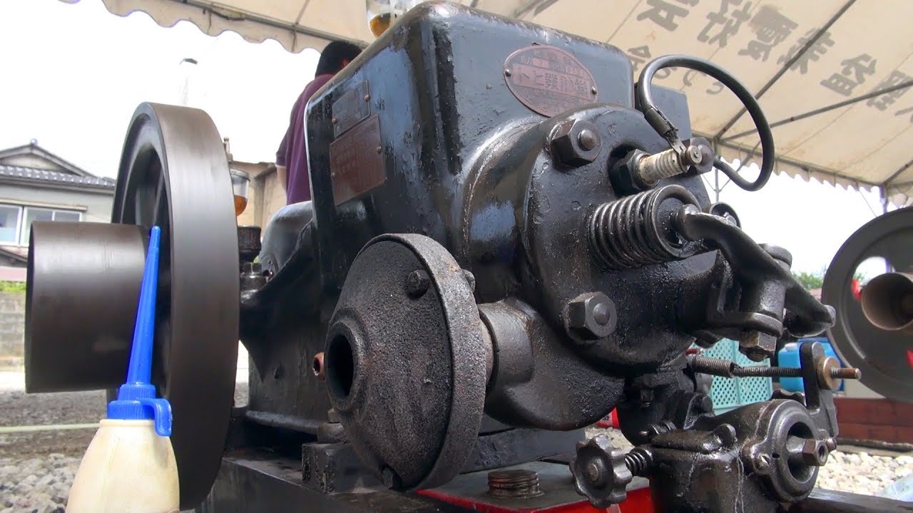 1930s? TOHI Engine 2hp [Old Engines in Japan] - YouTube